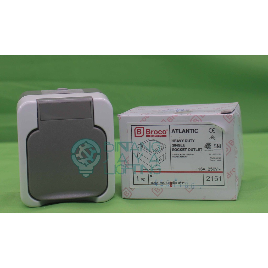 Jual STOP KONTAK WEATHERPROOF BROCO 2151 ATLANTIC | Shopee Indonesia