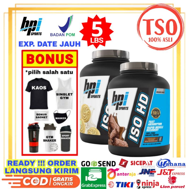 Jual BPI ISO HD 5 Lbs BPI IsoHD 5 Lbs ISO HD 5Lbs 5 Lb BPI Whey Protein Isolate 5 Lbs BPI Iso HD ...
