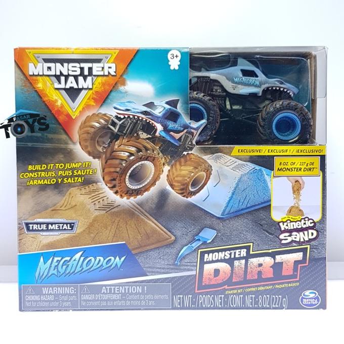 Jual Monster Jam Megalodon Monster Dirt Starter Set 1:64 Scale Diecast ...