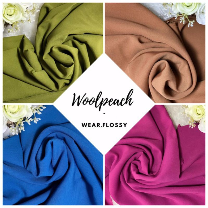 Jual Kain Wool Peach/Woolpeach/Wolfis/Wollpeach/Wolvis/Wolpis Premium 0 ...
