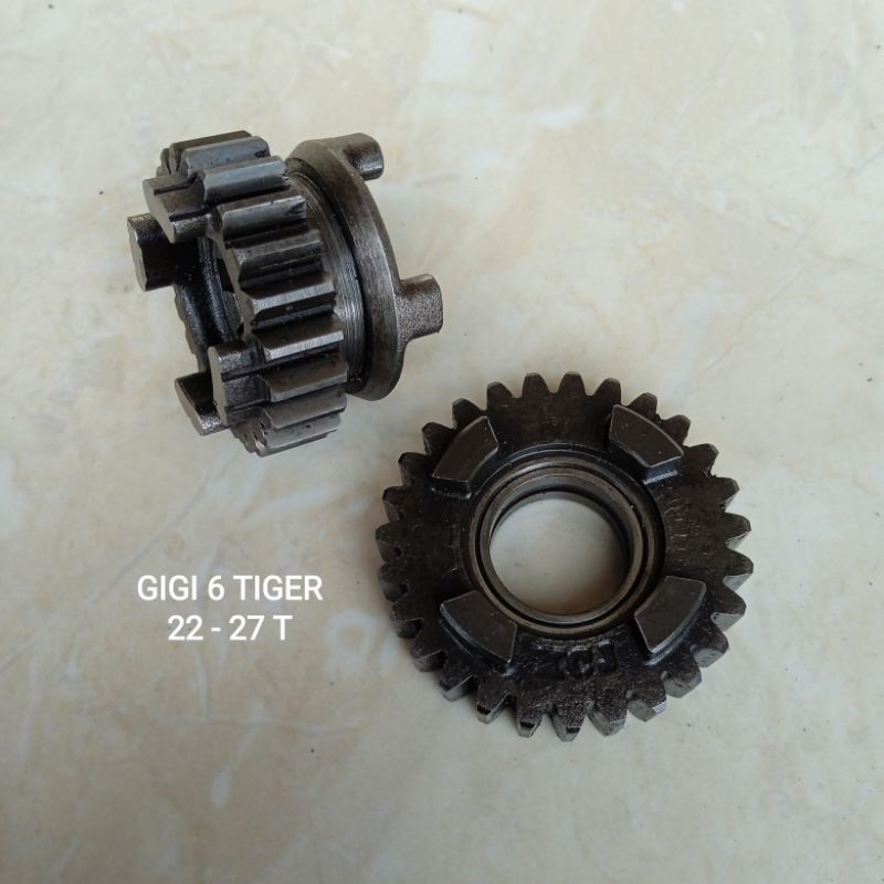 Jual Gigi 6 Honda Tiger Set Rasio Mata 27 - 22 T Original Asli Copotan ...