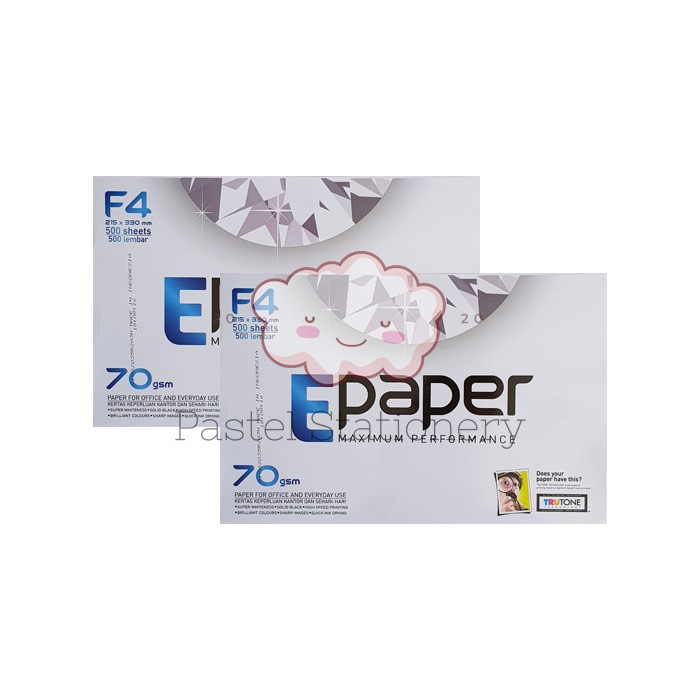 Jual Kertas HVS F4 70gr 70gsm E Paper - Kertas Print Fotocopy Putih ...