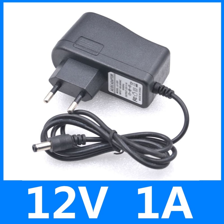 Jual Adaptor DC Power Supply 12V 1A 1000mA CCTV input 220V Adapter ...