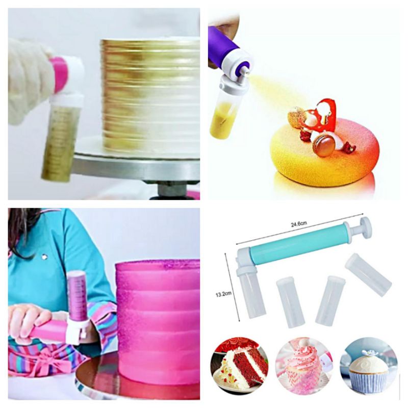 Jual Manual cake spry gun airbrush gun baking spry gun alat semprot ...