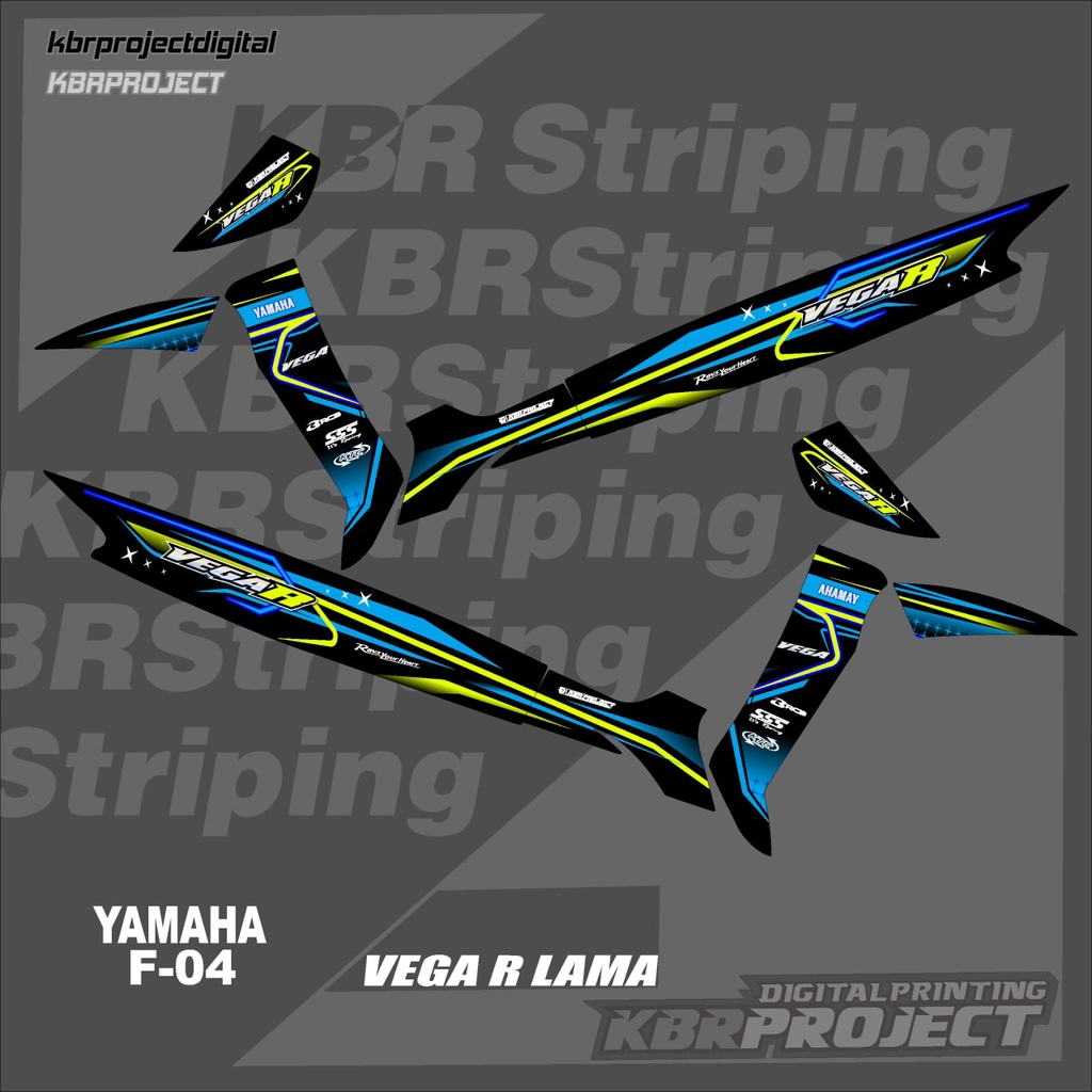 Jual [COD] Stiker VEGA striping VEGA R LAMA motor YAMAHA sticker ...