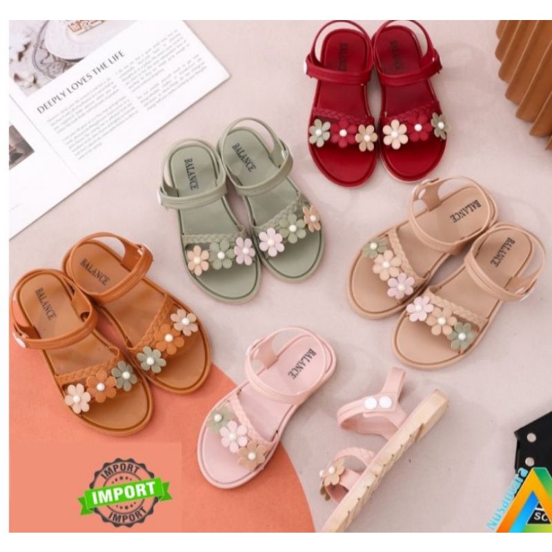 Jual Sandal Anak Perempuan Terbaru Import / Sendal Anak Balance 24-29 ...