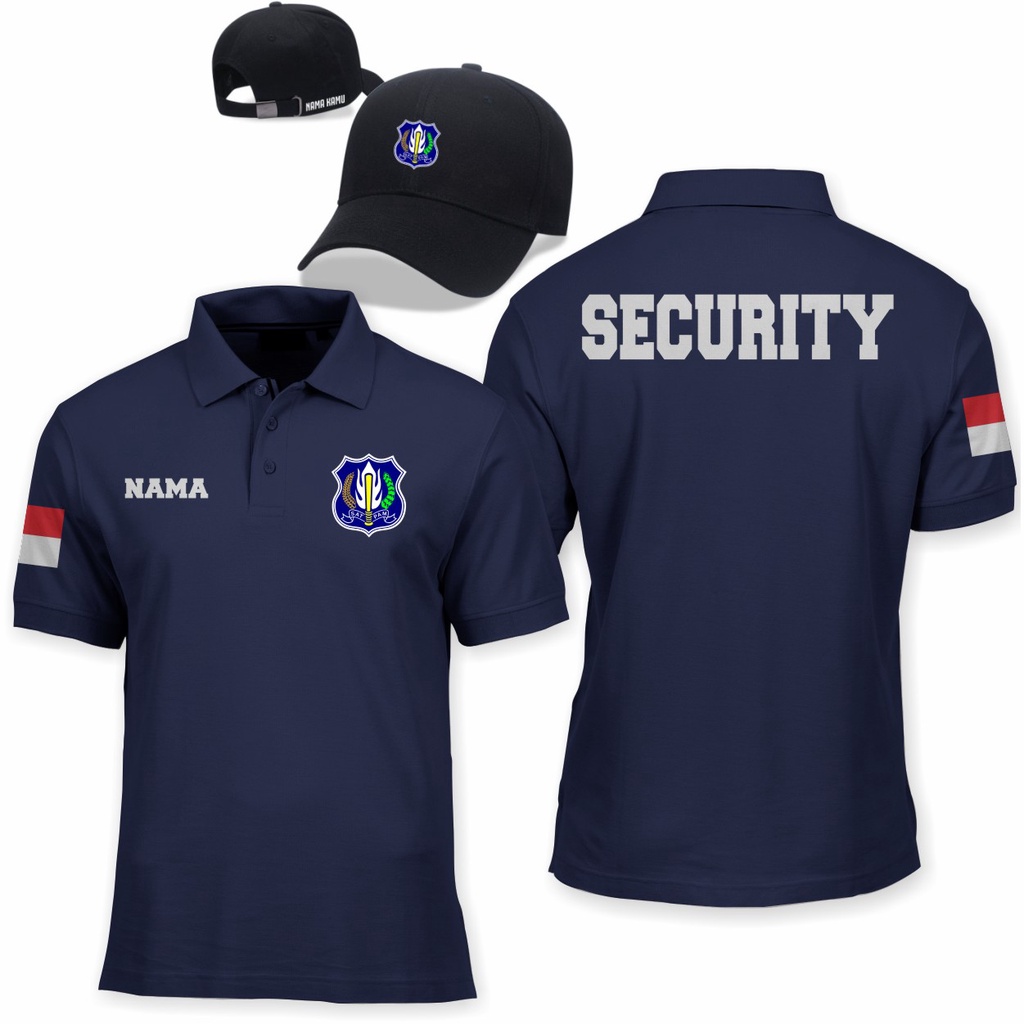 Jual KAOS POLO SECURITY INDONESIA - KAOS KERAH SECURITY GRATIS NAMA DAN ...