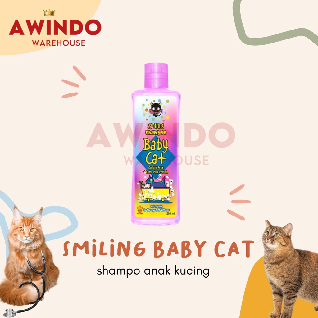 Jual SMILING SHAMPOO BABY CAT - Shampo Sampo Anak Kucing Cat Kitten ...