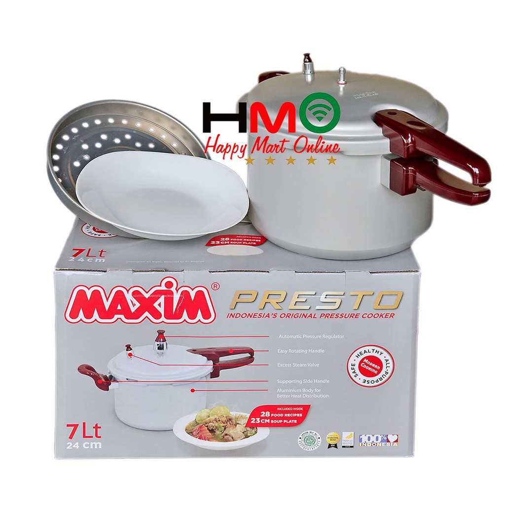 Jual Maxim Panci Presto Maxim Pressure Cooker 4 Liter / 20CM | Shopee Indonesia