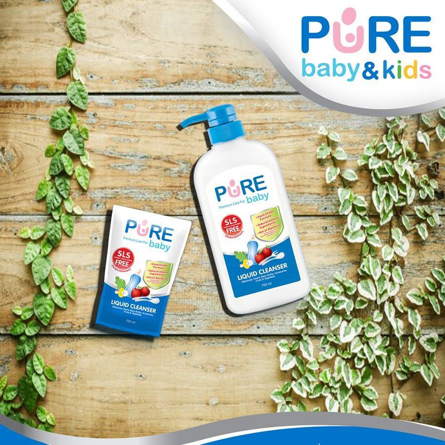 Jual Pure Baby Liquid Cleanser 700 ml/ Sabun Cuci Botol / Pure BB ...