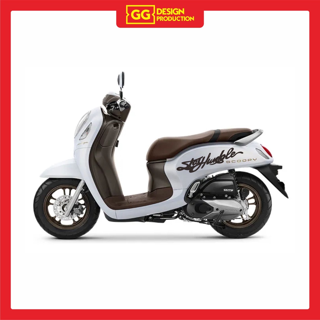 Jual stiker motor honda scoopy keren tulisan stay humble | decal scoopy ...