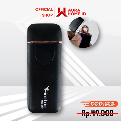 Jual Firetric Korek Api Elektrik Fingerprint Sensor LED / korek Apik ...