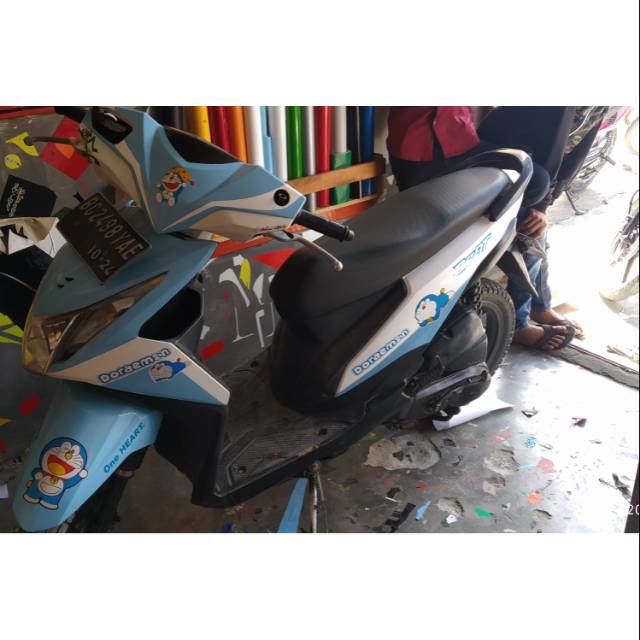 Jual Sticker Doraemon Untuk Motor Decal Striping Doraemon | Shopee ...