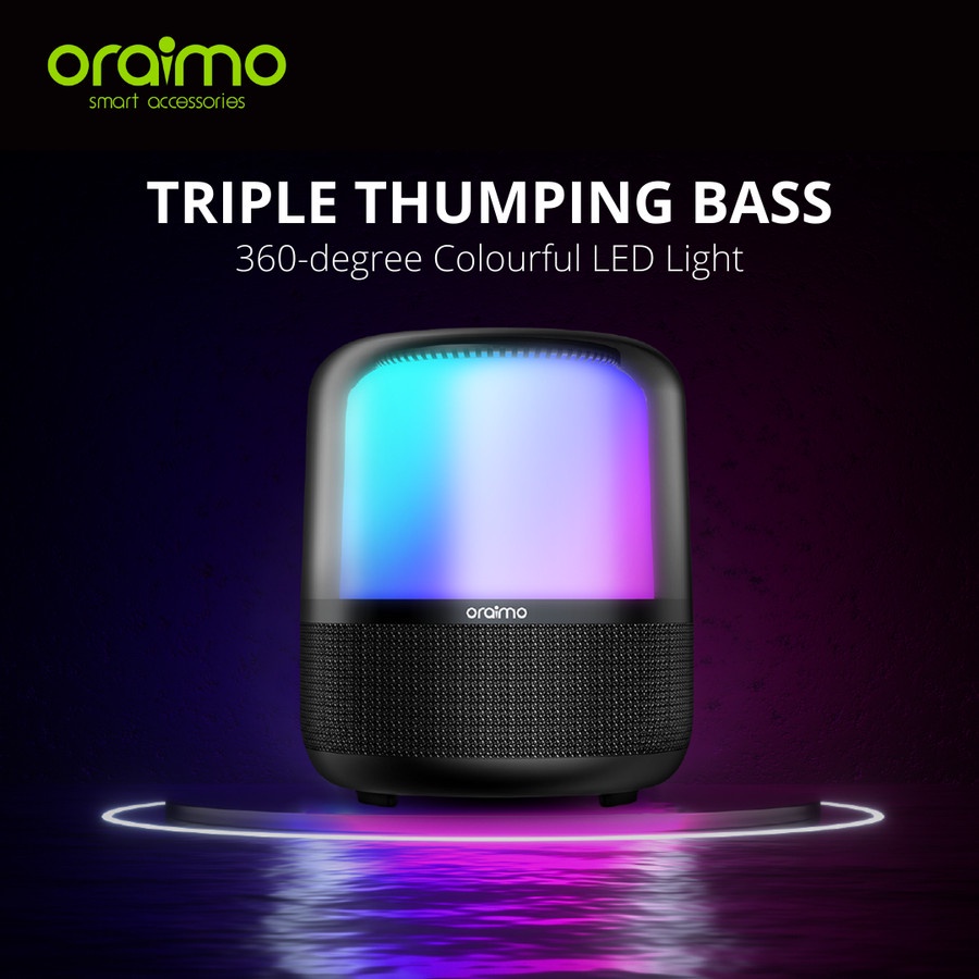 Jual Oraimo SoundFlow Speaker 360 Thumping Bass Wireless Bluetooth OBS ...