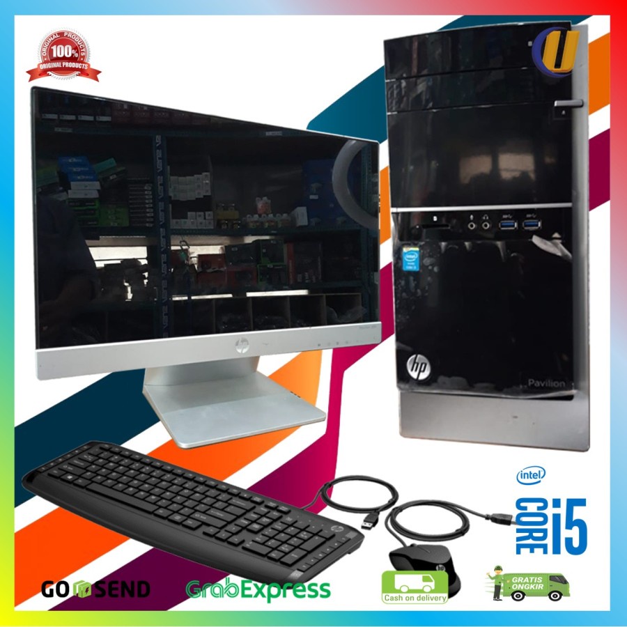 Jual Paket CPU Built-up HP Pavilion Intel Core i5 RAM 4GB SSD | Shopee ...