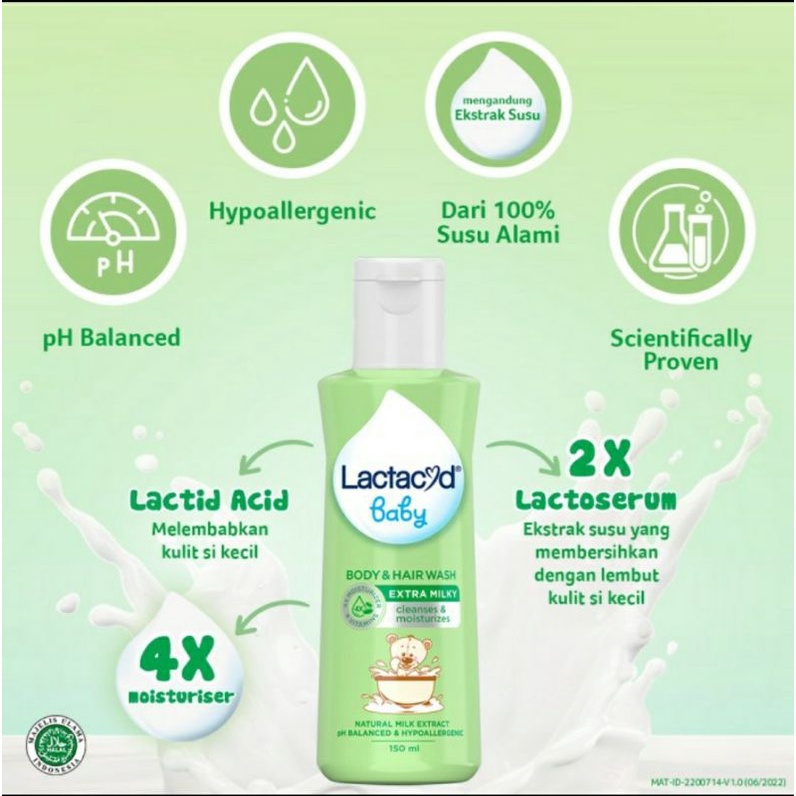 Jual Lactacyd Baby Gentle Care & Extra Milky 60ml 150ml ed. 2028 | Shopee Indonesia