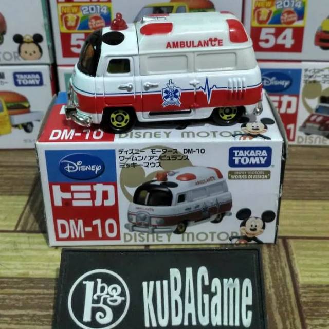 Jual Tomica Diecast Disney Motor DM 10 Disney Motor Mickey Ambulance | Shopee Indonesia
