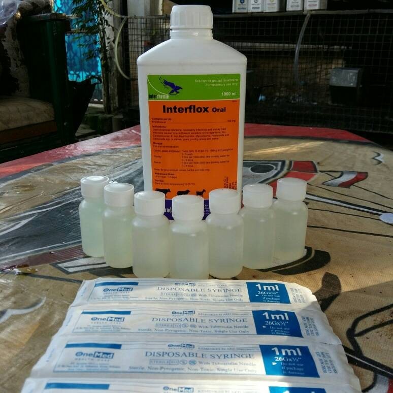 Jual Obat Flu, pencernaan, mencret kelinci kucing INTERFLOX ORAL 10ml ...