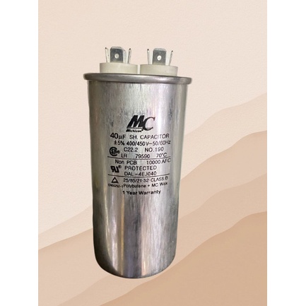 Jual Kapasitor AC / Capasitor AC 40 uF MC | Shopee Indonesia