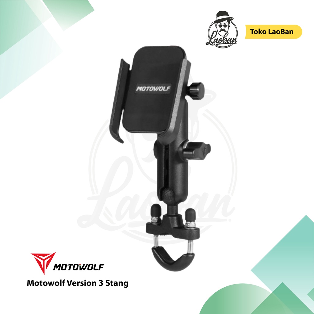 Jual Phone Holder MOTOWOLF V3 - Holder HP MOTOWOLF Stang Sepeda Motor | Shopee Indonesia