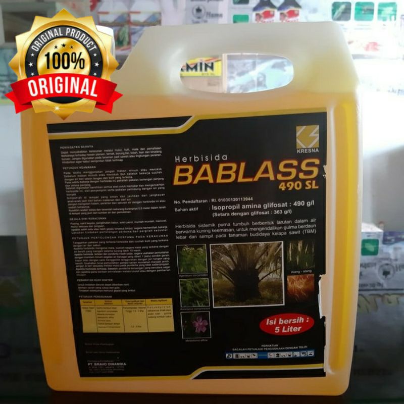 Jual BABLAS 490 SL | Herbisida Pembasmi Rumput dan Gulma - 5 Liter ...