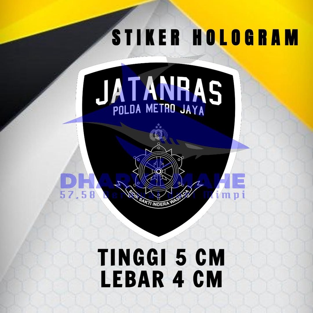 Jual Stiker Jatanras Polda Metro Jaya, Jatanras, PMJ, stiker Polisi ...