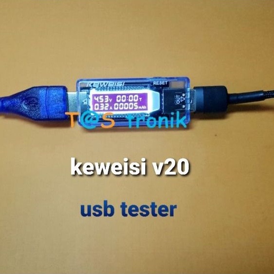Jual keweisi usb tester voltage current usb detector tegangan voltmeter ...