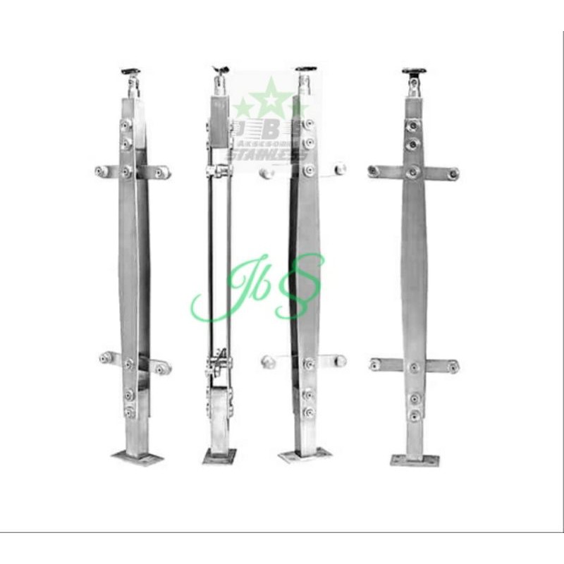 Jual TIANG RAIL SS 201 KACA ZZ | TIANG RAILING TANGGA KACA STAINLESS ...