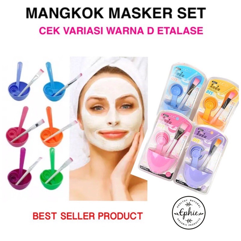 Jual EPHIE Alat Masker | Mangkuk Masker Set Multi Fungsi (mangkuk, kuas ...