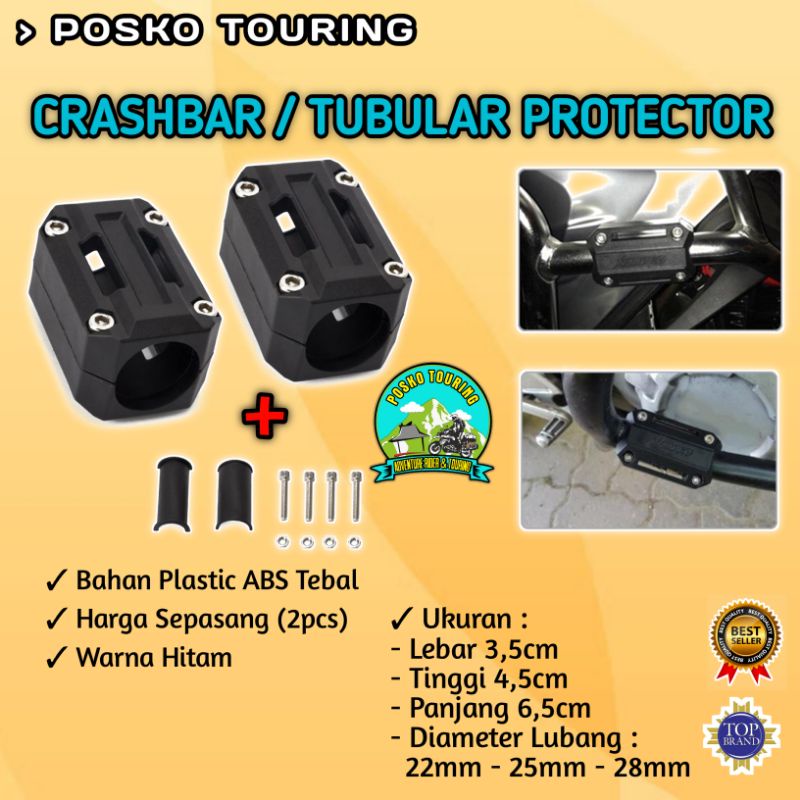 Jual Crashbar Protector V2 | Pelindung Crashbar Tubular Motor Universal ...