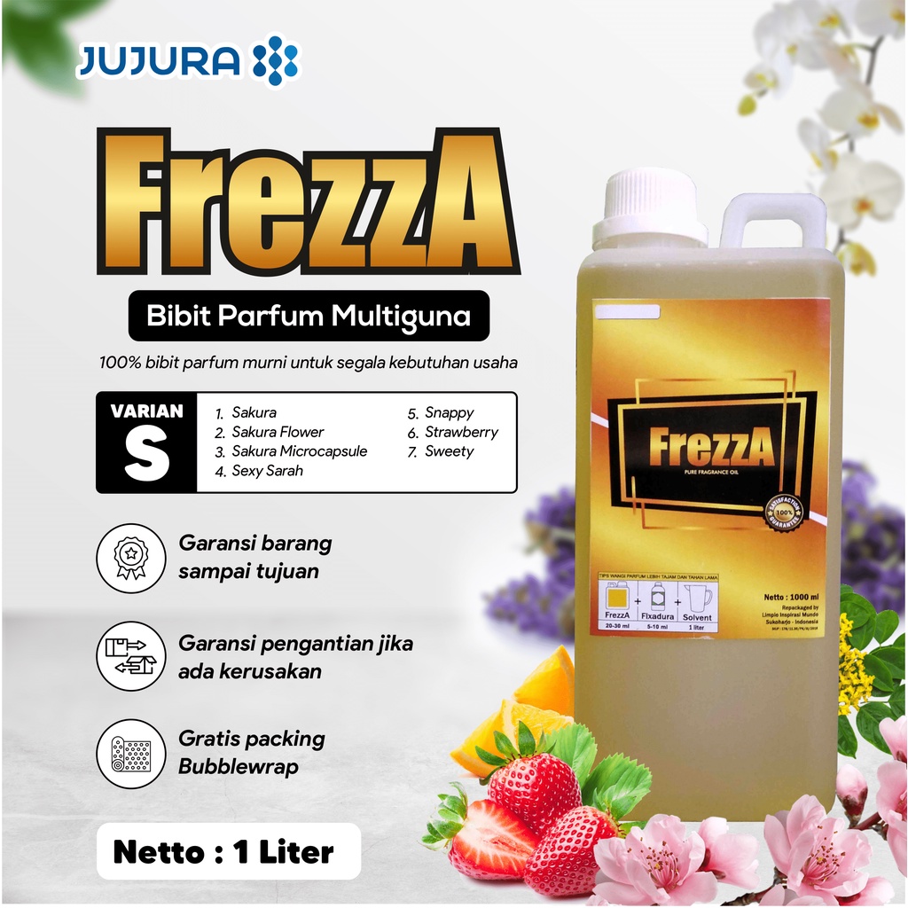 Jual FREZZA Bibit Parfum Laundry Sakura Snappy Sweety Sexy Sarah ...