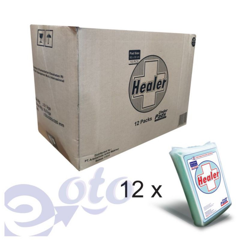Jual Healer Underpad / Perlak size 60x90 khusus karton isi 12 pack (120 ...