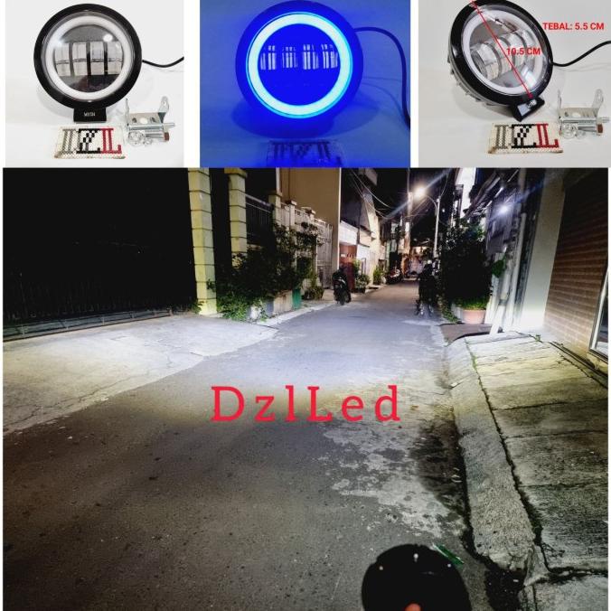 Jual Lampu tembak cwl led 4d k30 4 mata angel aye eye ring 40 watt ...