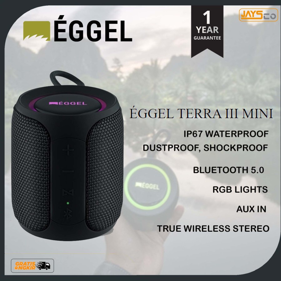 Jual Eggel Terra 3 Mini Waterproof Portable Bluetooth Speaker Stereo ...