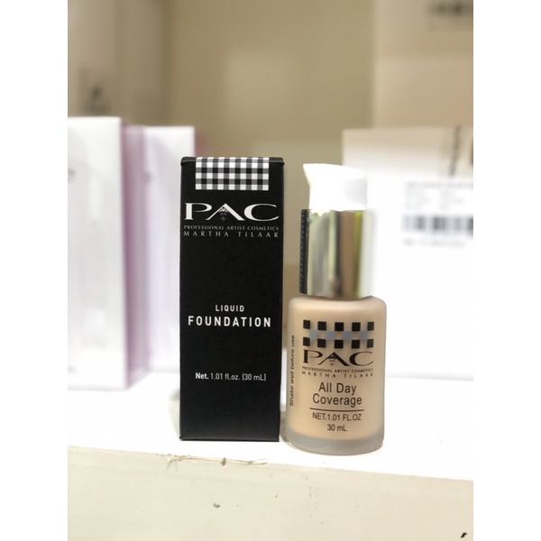 Jual PAC All Day Coverage Foundation 01,02,03,04 (30ml) | Shopee Indonesia