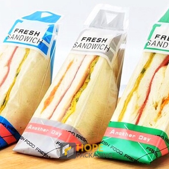 Jual [Harga / 20 pcs] Kemasan Plastik Sandwich Segitiga Praktis ...