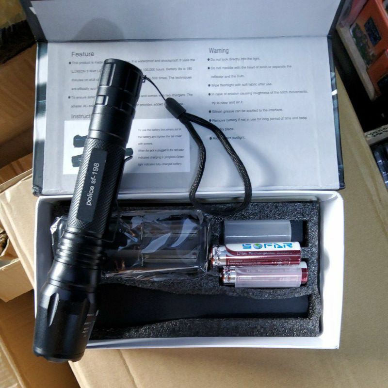 Jual SENTER SWAT POLICE T6 2 BATERAI /T6 1 BATERAI SENTER POLISI ...