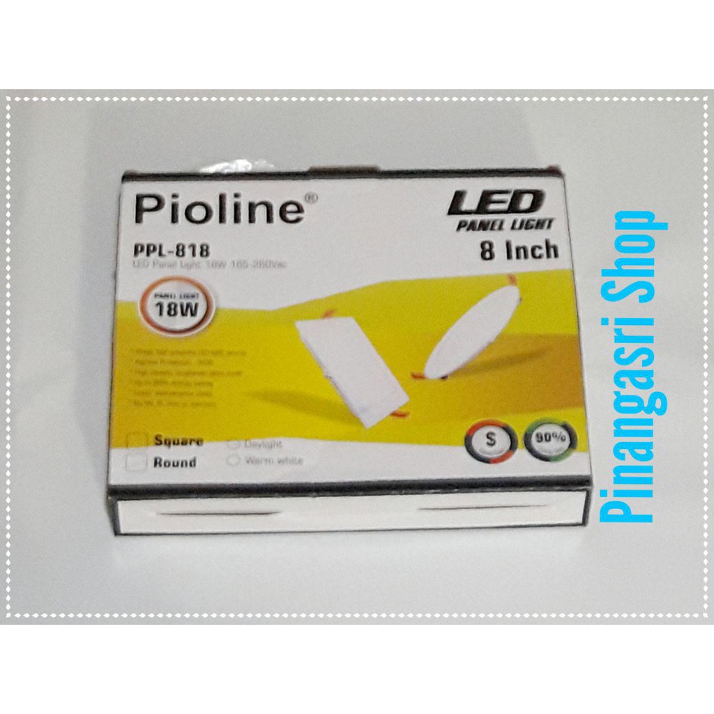 Jual Lampu Downlight LED Pioline 18W Bulat / KOTAK Slim18Watt 18 Watt ...
