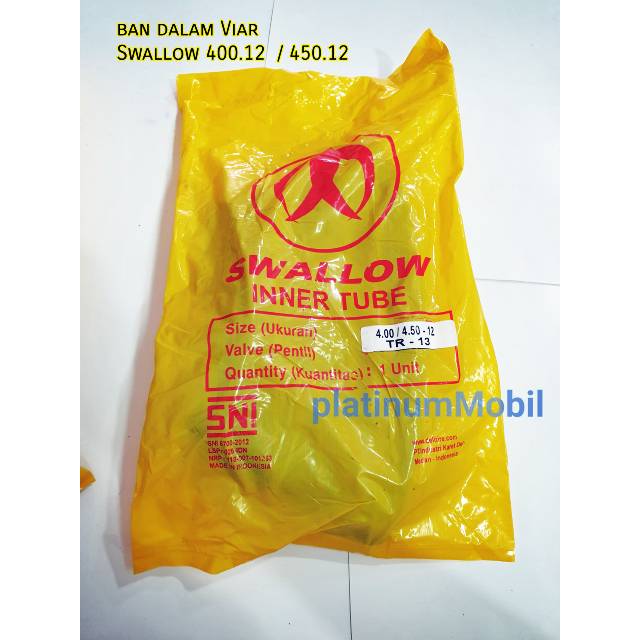 Jual Ban dalam VIAR / TOSSA roda 3 ukuran 400-12 / 450-12 SNI Swallow ...