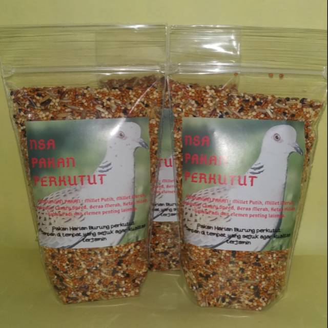 Jual NSA Pakan Burung perkutut 250g Pakan burung harian | Shopee Indonesia