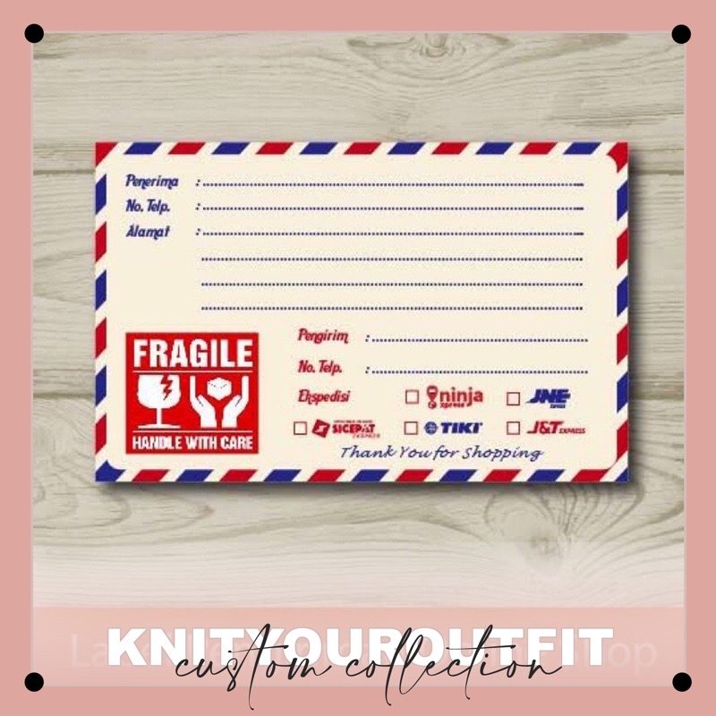 Jual label pengiriman / sticker label alamat | Shopee Indonesia