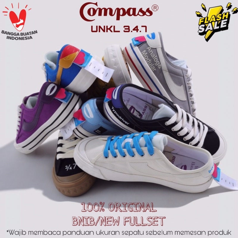 Jual [ORIGINAL] Sepatu Compass X Unkl 3.4.7 Retrograde Low “ Quarter Of ...