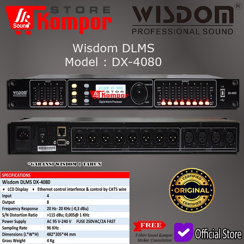 Jual DLMS MANAGEMENT WISDOM DX4080 / DX 4080 DLMS WISDOM DX-4080 ...