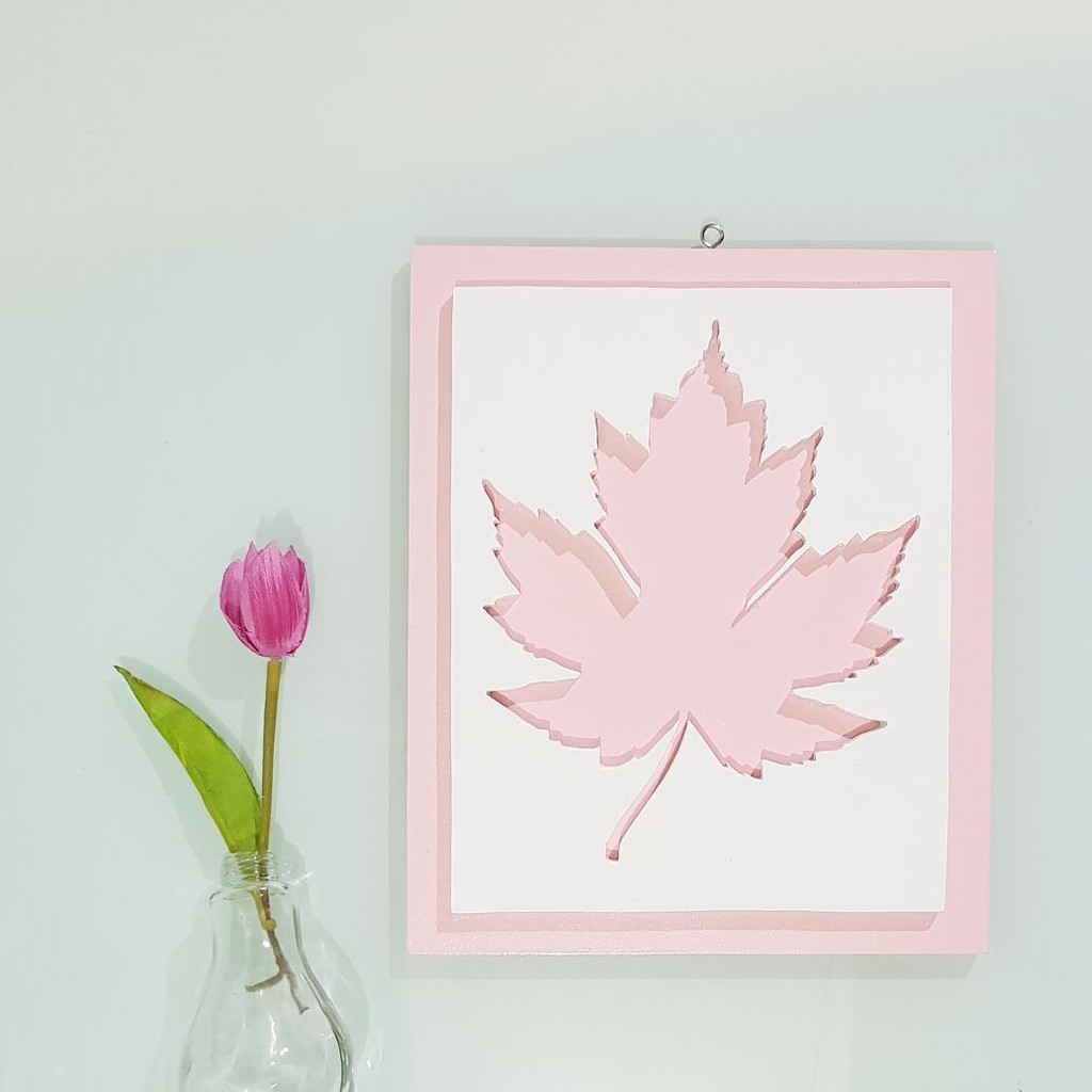 Jual Dine Wood Letter Board Daun Maple Ukir Timbul Wooden Hiasan ...