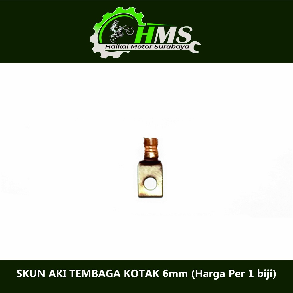 Jual SKUN AKI TEMBAGA KOTAK 6mm (Harga Per 1 biji) - Scun terminal Accu ...