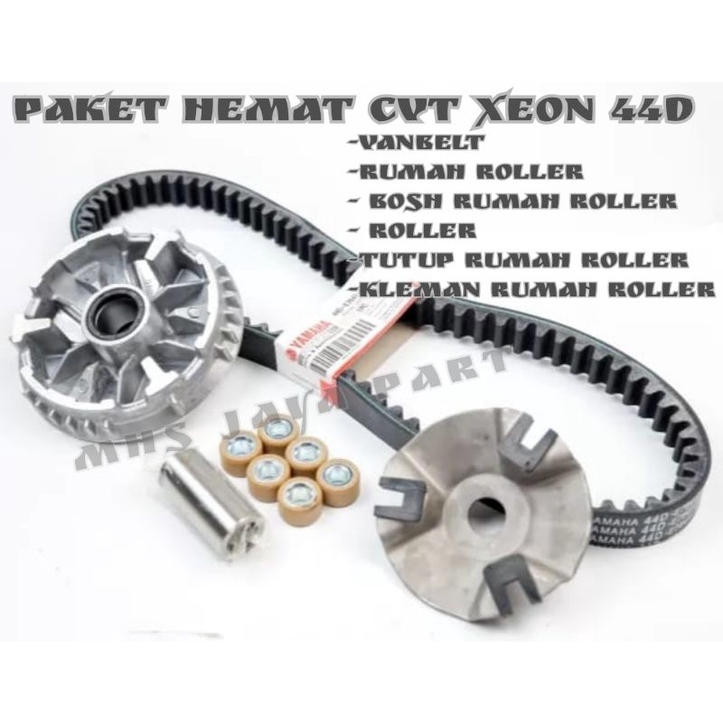 Jual PAKET CVT XEON KARBU XEON GT VANBELT XEON PLUS RUMAH ROLLER ASSY ...