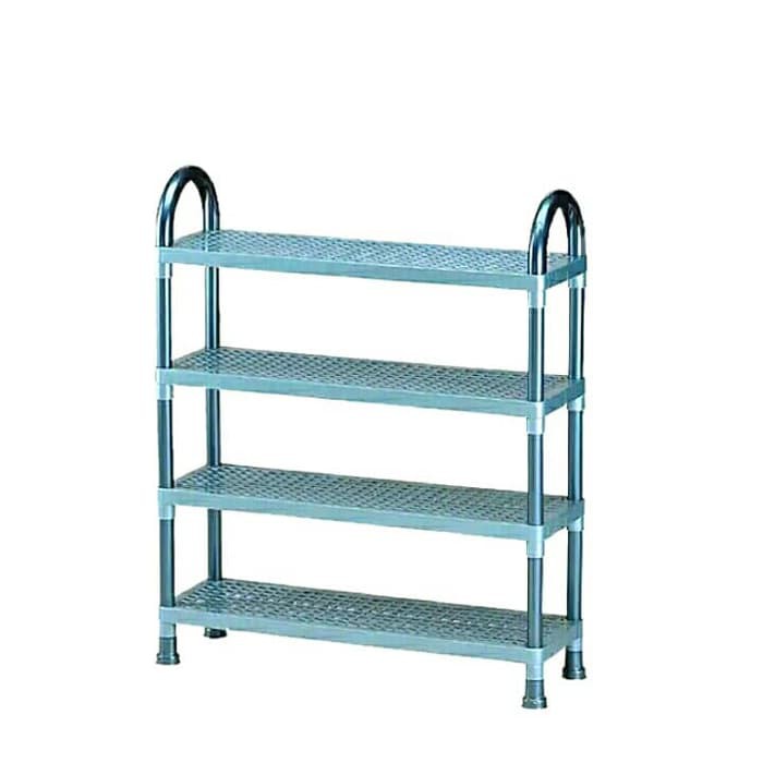 Jual Rak sepatu/sendal plastik, LION STAR, Susun 4. | Shopee Indonesia