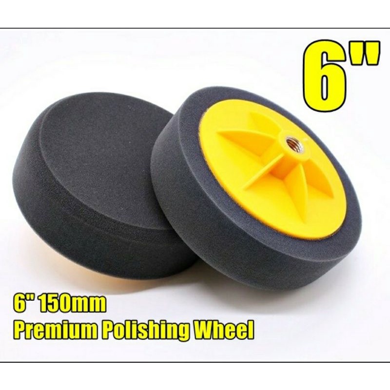 Jual Busa Poles 6 Inch M14/ Foam Pad 150mm/ Spon Poles Model Roda 6 ...