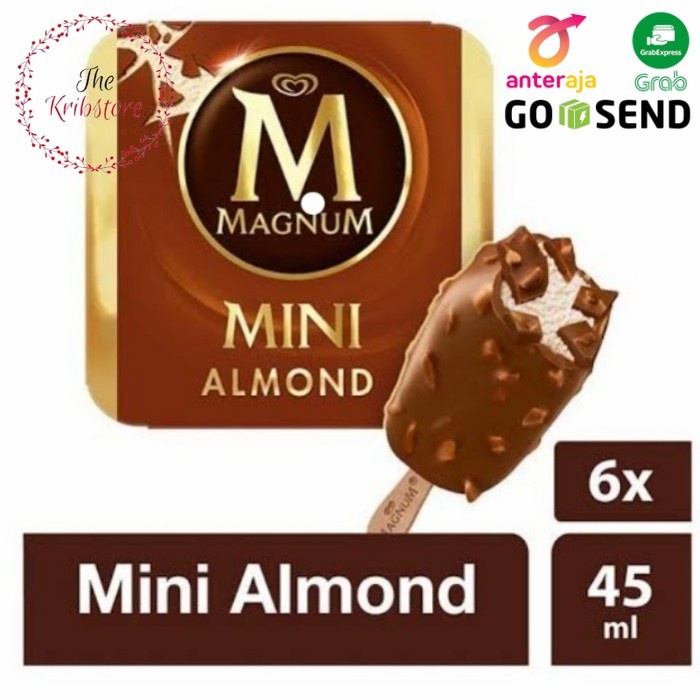 Jual MAGNUM Walls Ice Cream Mini Almond Box (isi 6 pcs) | Shopee Indonesia