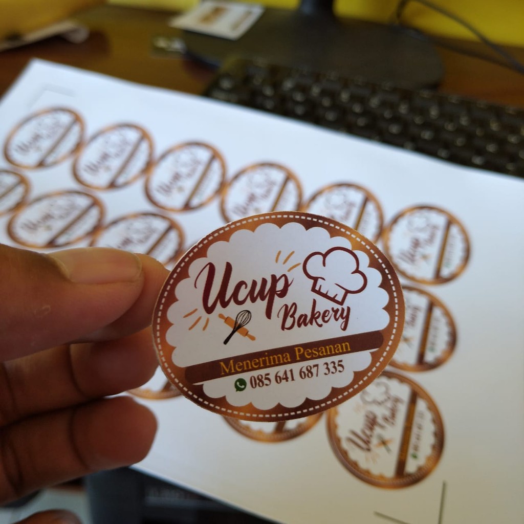 Jual STIKER LABEL MAKANAN, GTARIS DESAIN, KEMASAN, CUSTOM, cocok untuk ...